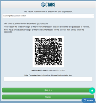 How to Setup and Login with 2FA (User) – CTARS Support